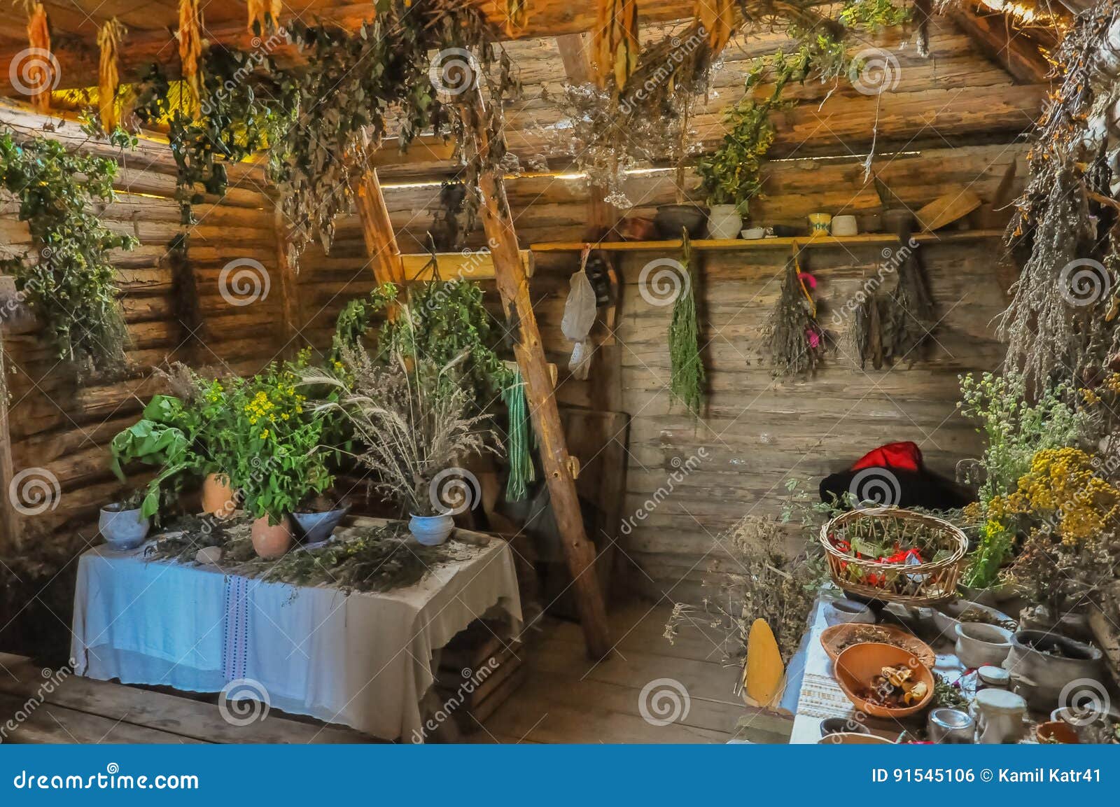 Herbal hut stock photo. Image of culture, exterior, herbal - 91545106