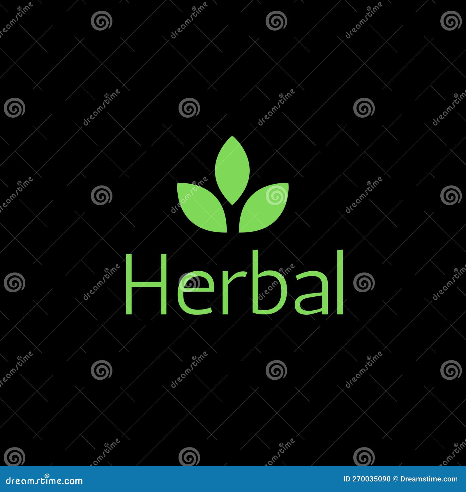Herbal logo stock illustration. Illustration of template - 270035090