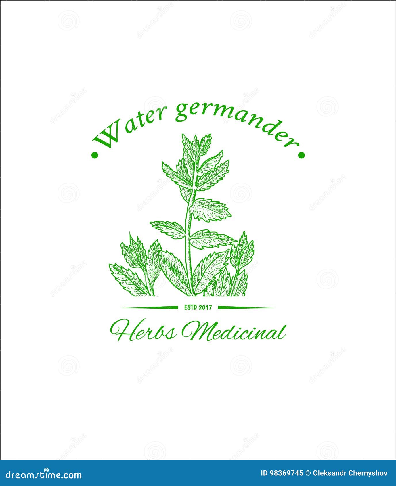 Herbal Logo. Vector Illustration. Stock Illustration - Illustration of ...