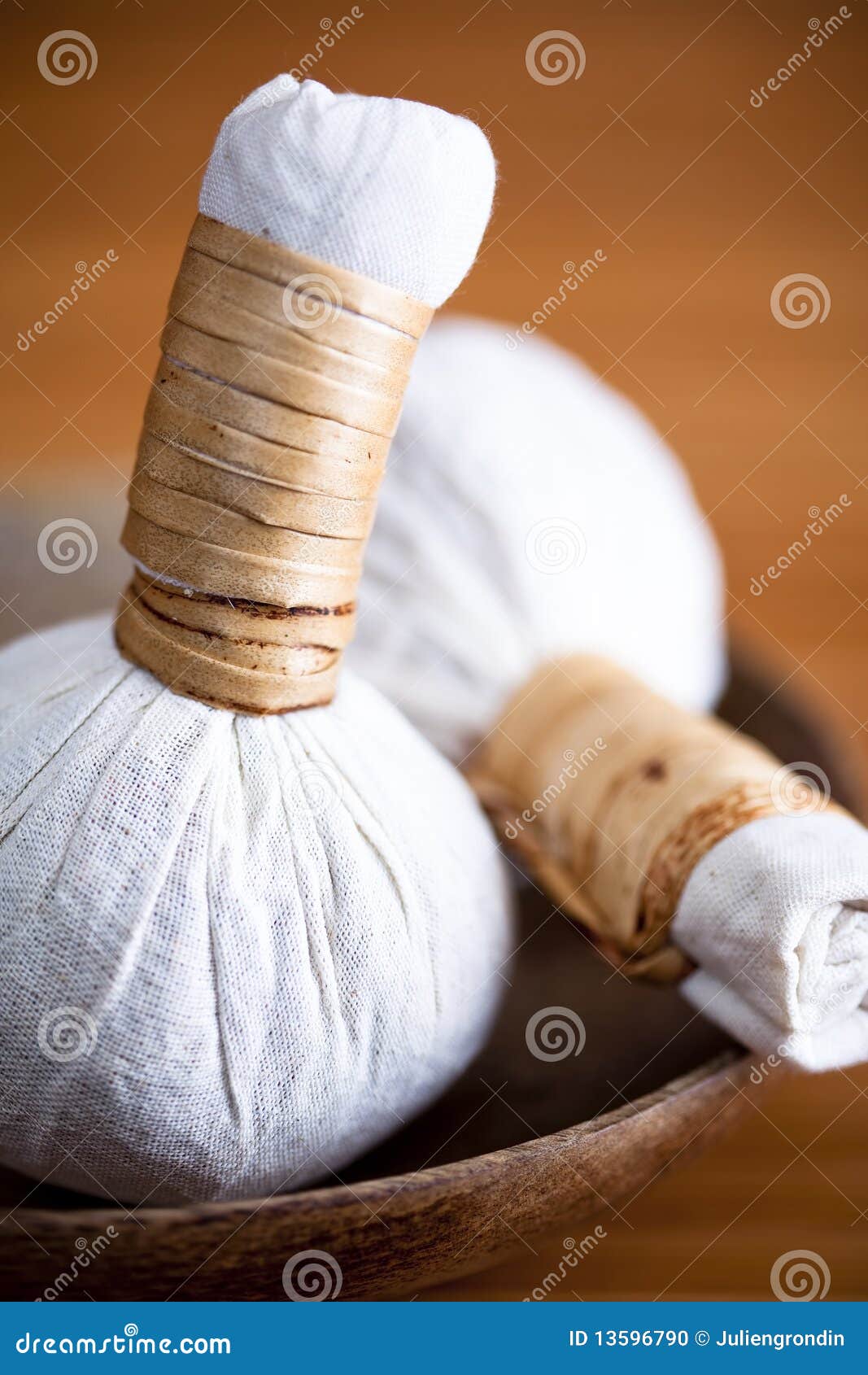 Herbal massage compresses stock photo. Image of natural - 13596790