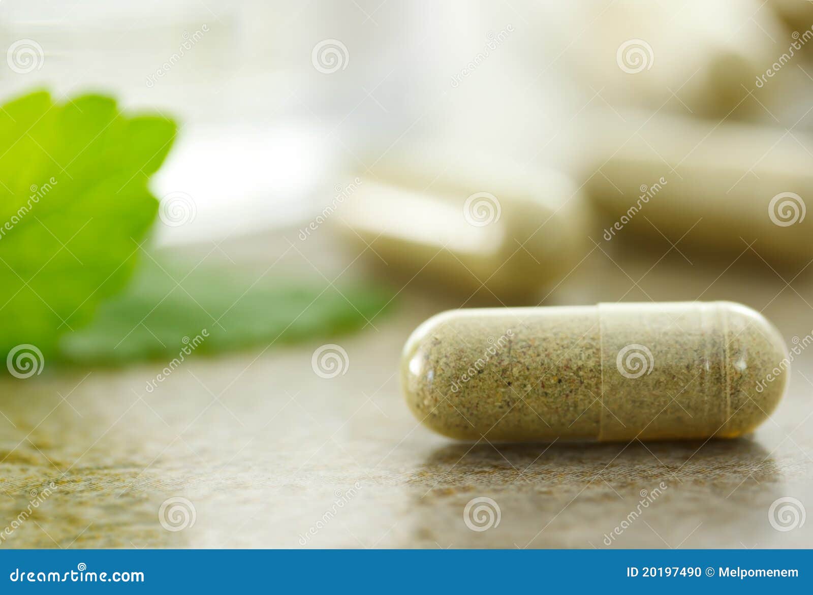 Herbal Medicine in Capsules Stock Photo - Image of capsule, care: 20197490