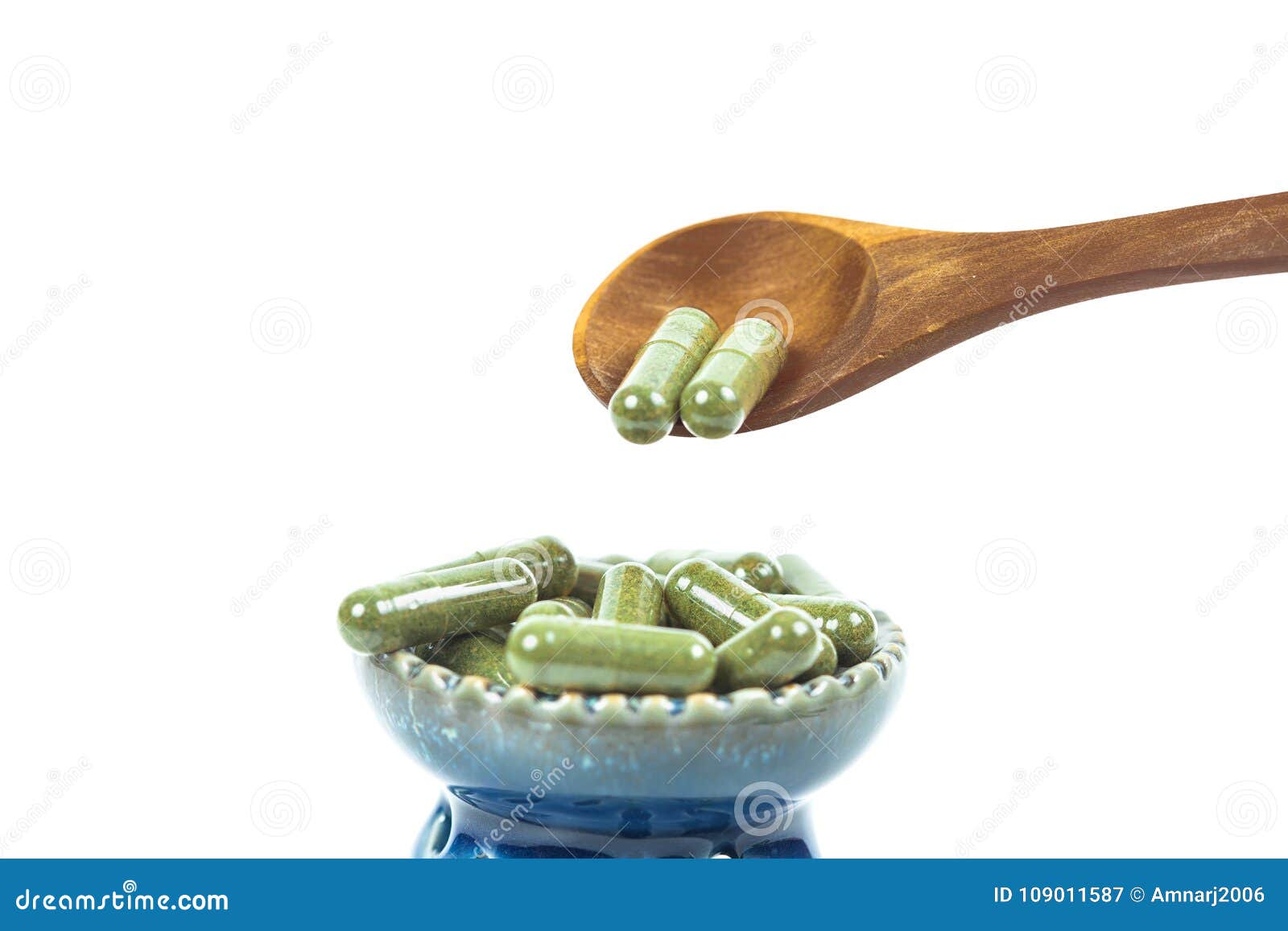 Herbal Medicine Capsules in Clay Bottle Stock Image - Image of capsules ...