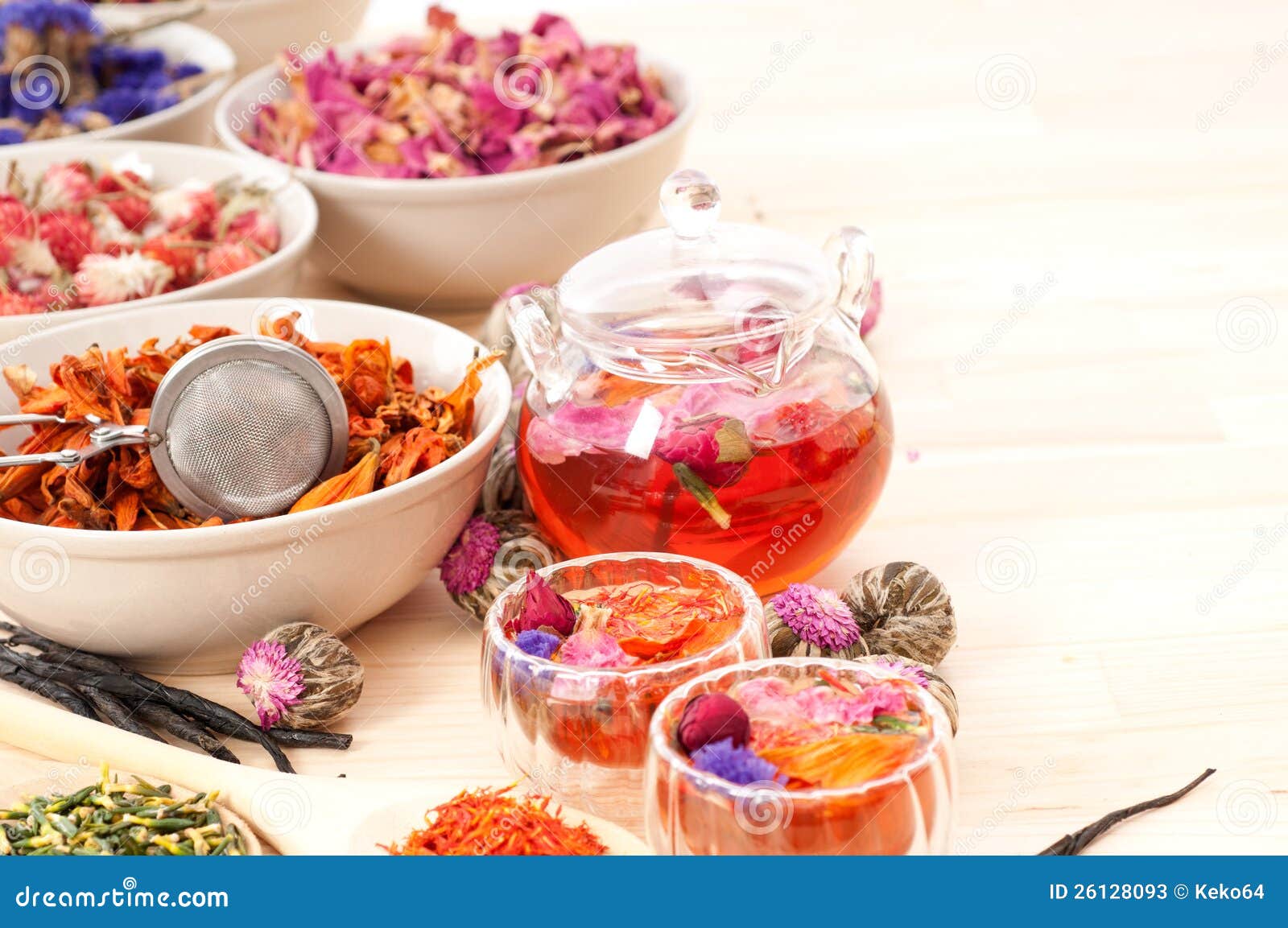 Herbal Natural Floral Tea I Stock Image - Image of lifestyle, aroma ...