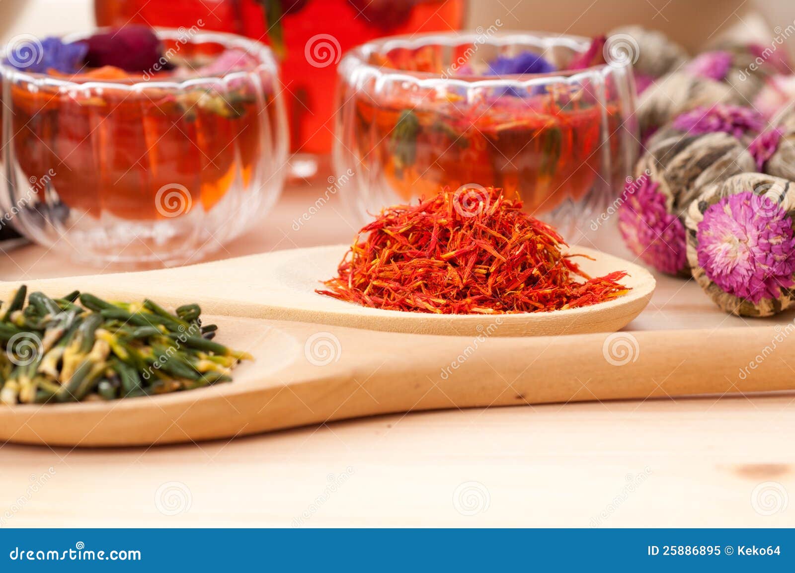 Herbal Natural Floral Tea Infusion Stock Image - Image of closeup ...