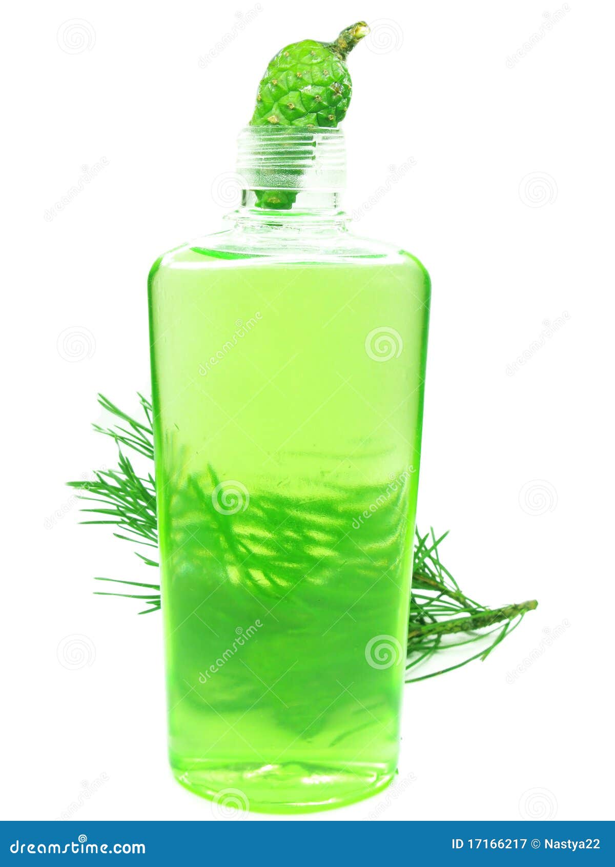 Herbal Shampoo Bottle with Fir Essence Stock Image - Image of medicine ...