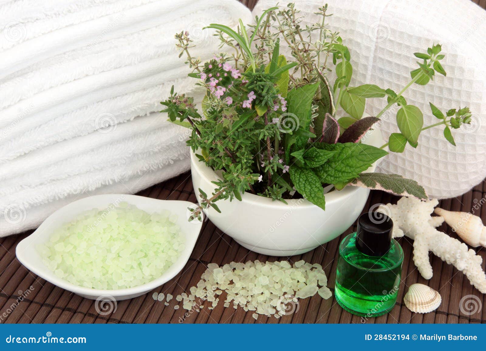 Herbal Spa Treatment stock photo. Image of pure, oregano - 28452194