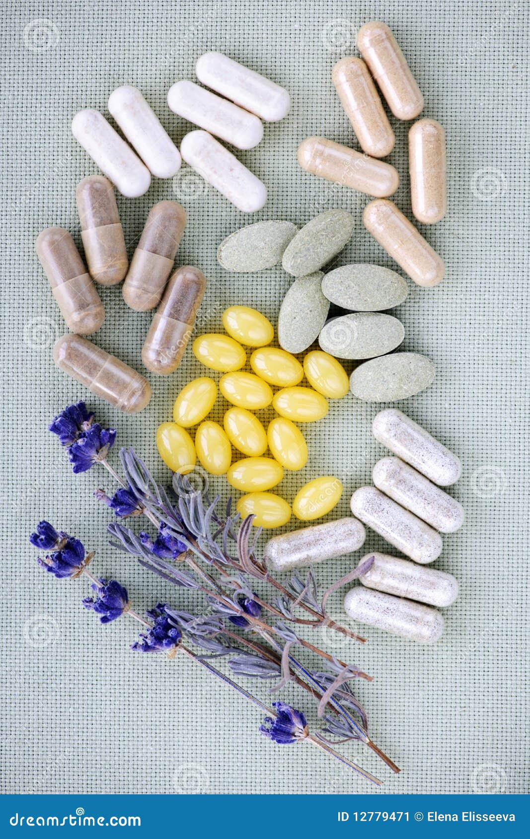 Herbal supplement pills stock image. Image of herbology - 12779471