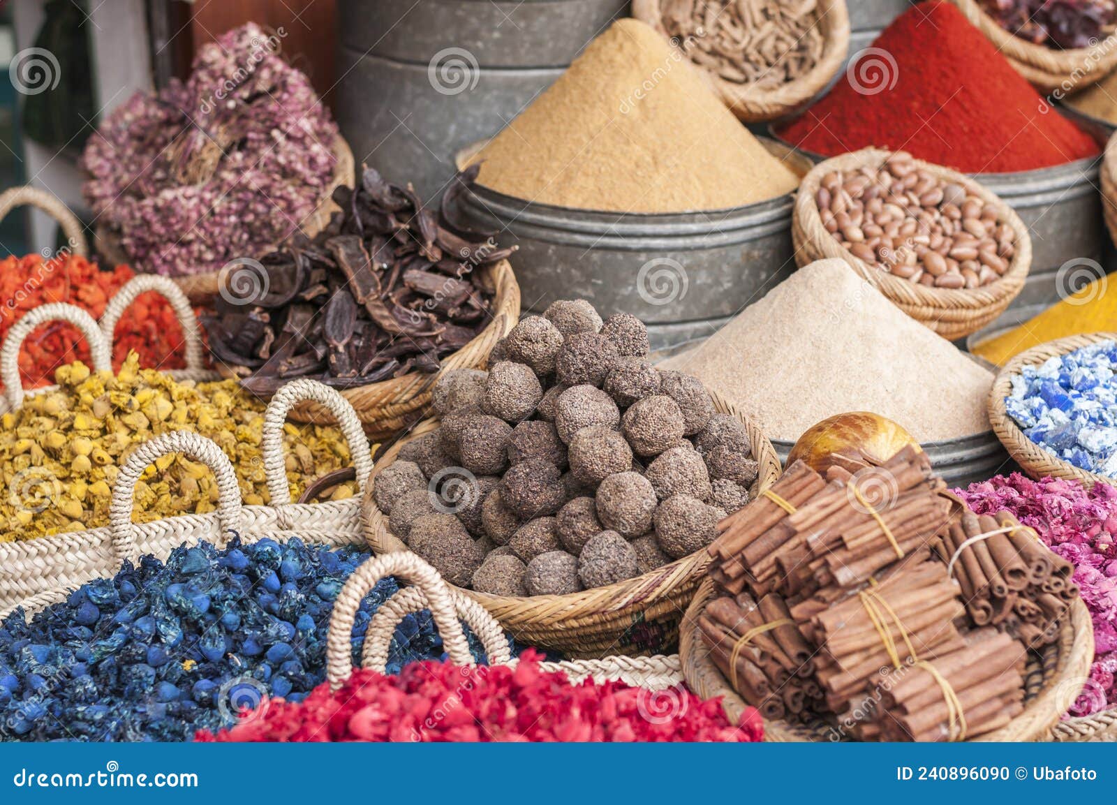 Herbal Tea, Herbs and Spices Stock Photo - Image of healthy, heap ...