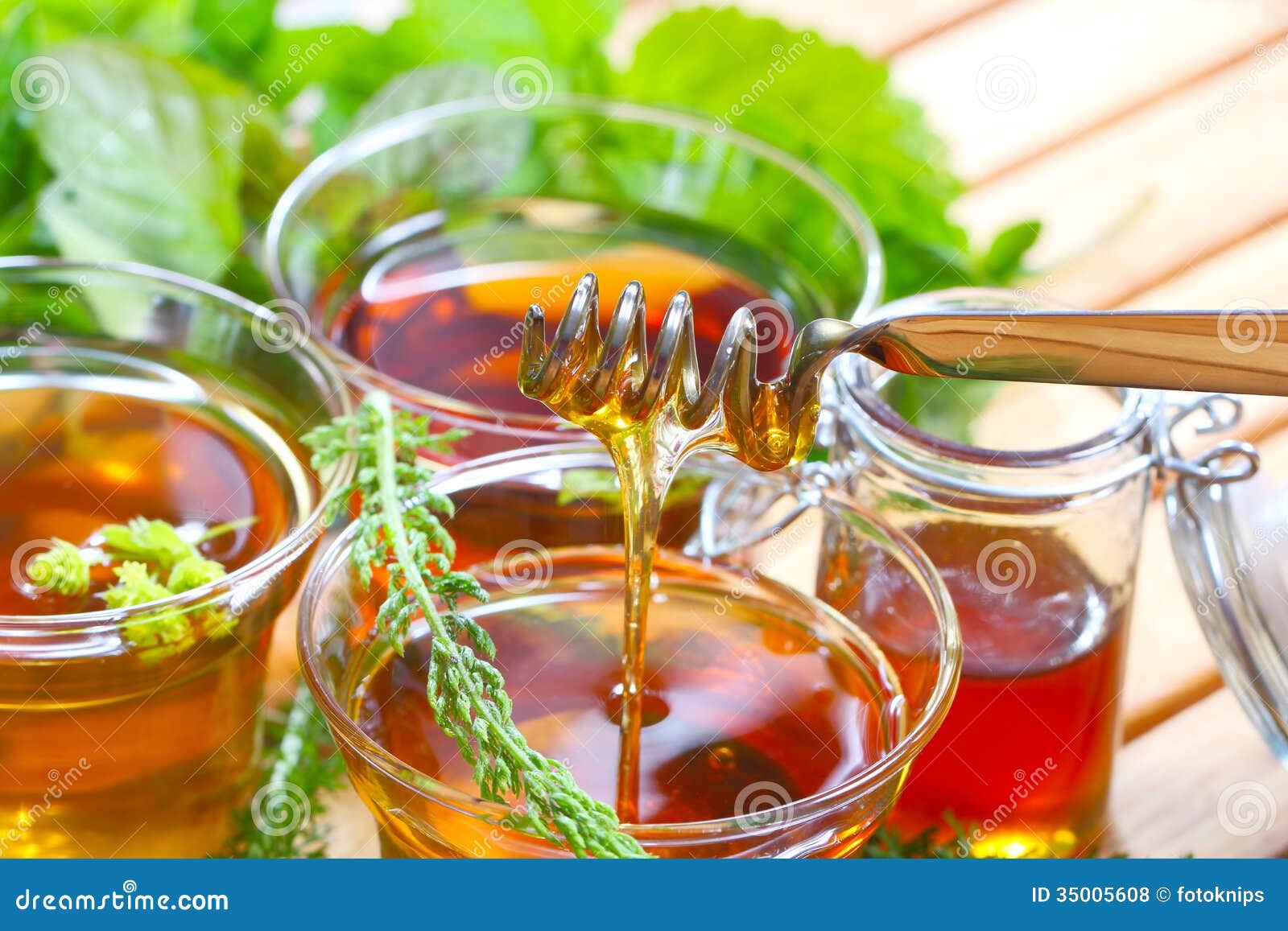 Herbal tea and honey stock photo. Image of healthy, health - 35005608