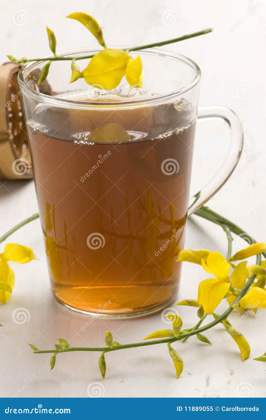 Herbal Tea. Retama Sphaerocarpa. Stock Image - Image of rosemary ...