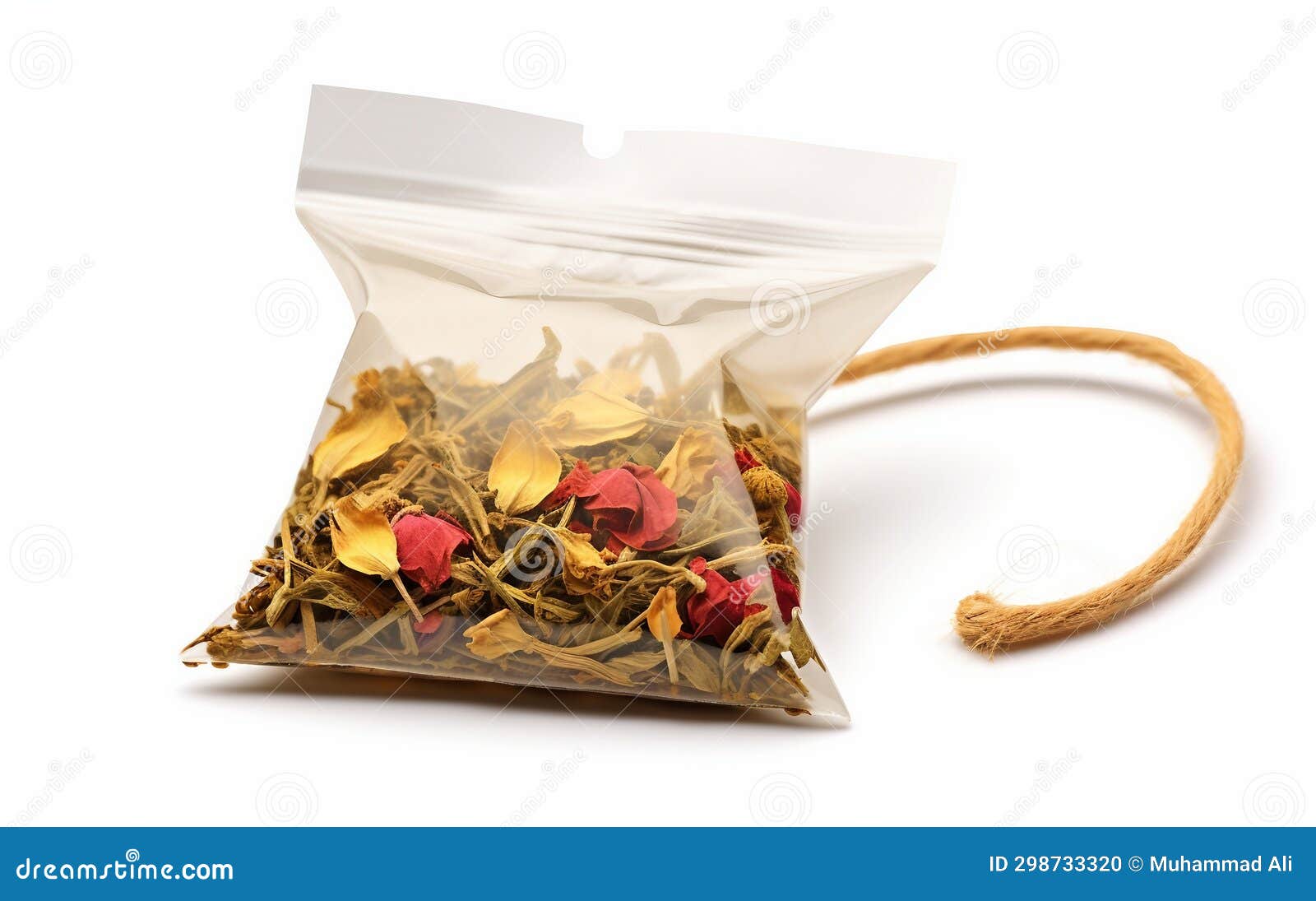 Herbal Tea Soak on White Background Stock Illustration - Illustration ...