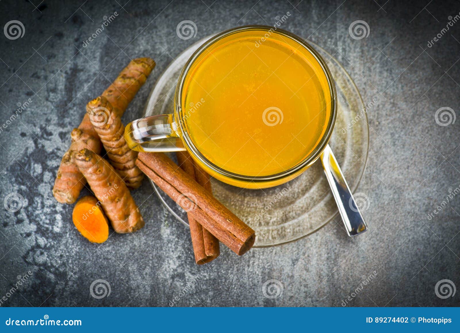 Herbal Tea with Turmeric Powder, Stock Photo - Image of healthy, flavor ...