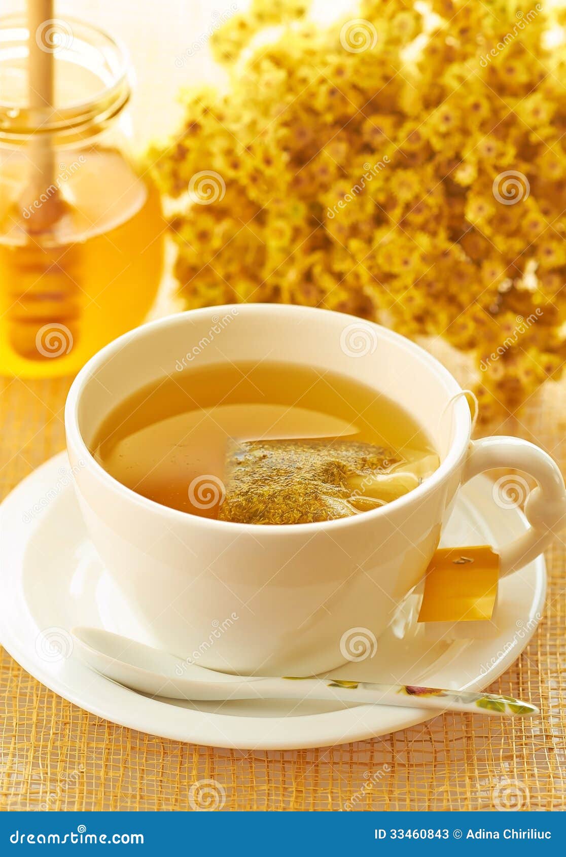 Herbal yellow tea stock image. Image of branch, health - 33460843