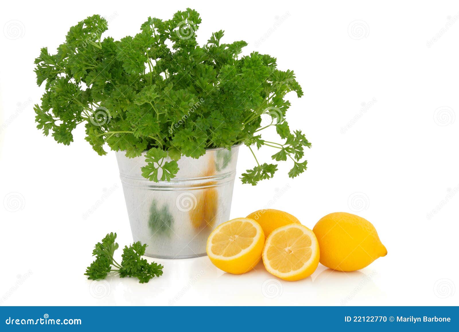 Herbe De Persil Et Fruit De Citron Photo stock - Image du herbal ...