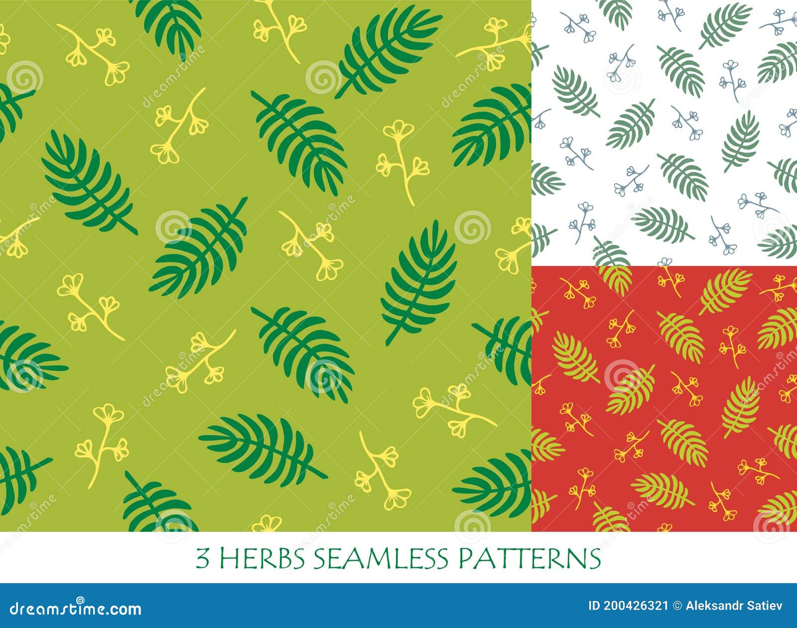 Herbs pattern 10 stock vector. Illustration of branch - 200426321