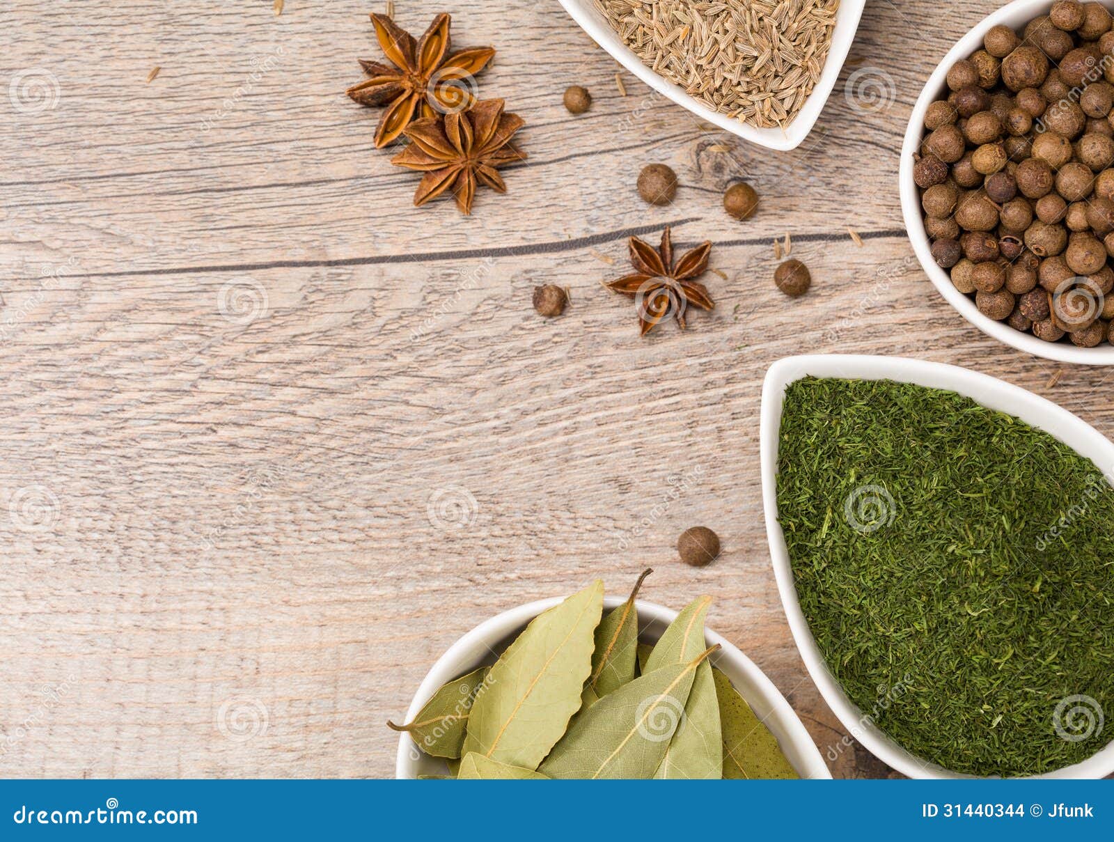 Herbs and Spices Border stock photo. Image of border - 31440344