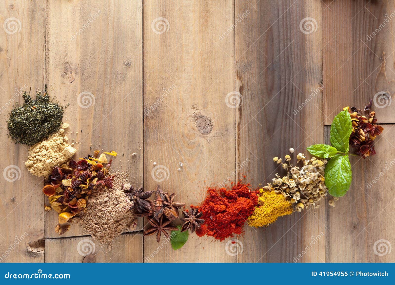 Herbs and Spices Border Frame Stock Photo - Image of food, herbs: 41954956