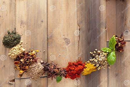 Herbs and Spices Border Frame Stock Photo - Image of food, herbs: 41954956