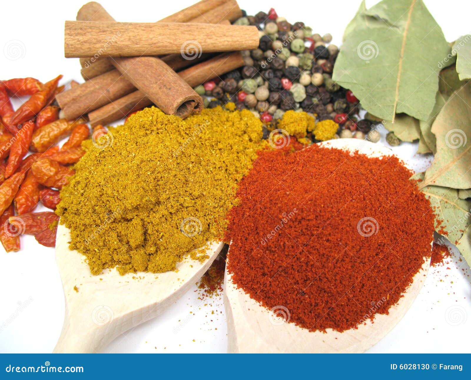 Herbs and spices close-up stock photo. Image of corns - 6028130