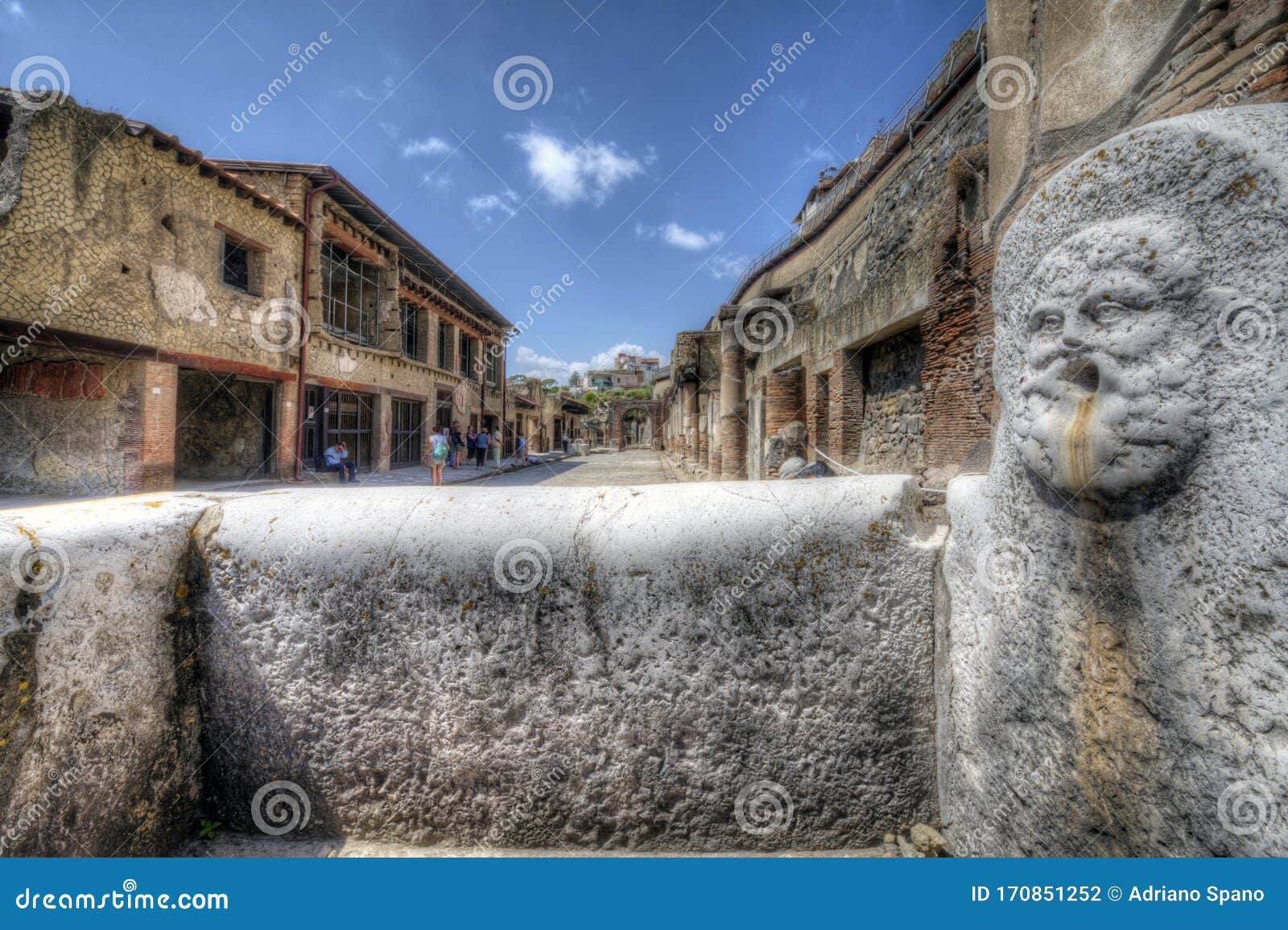Excavations of Herculaneum - Forum Stock Photo - Image of classic ...
