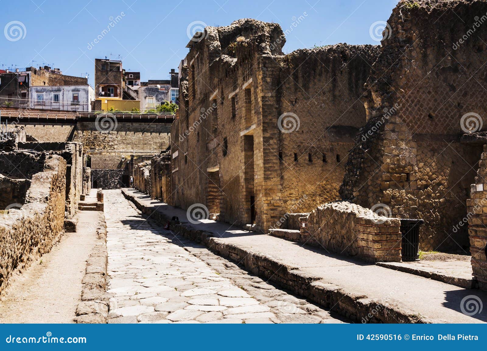 Herculaneum stock photo. Image of ruins, stone, excavation - 42590516