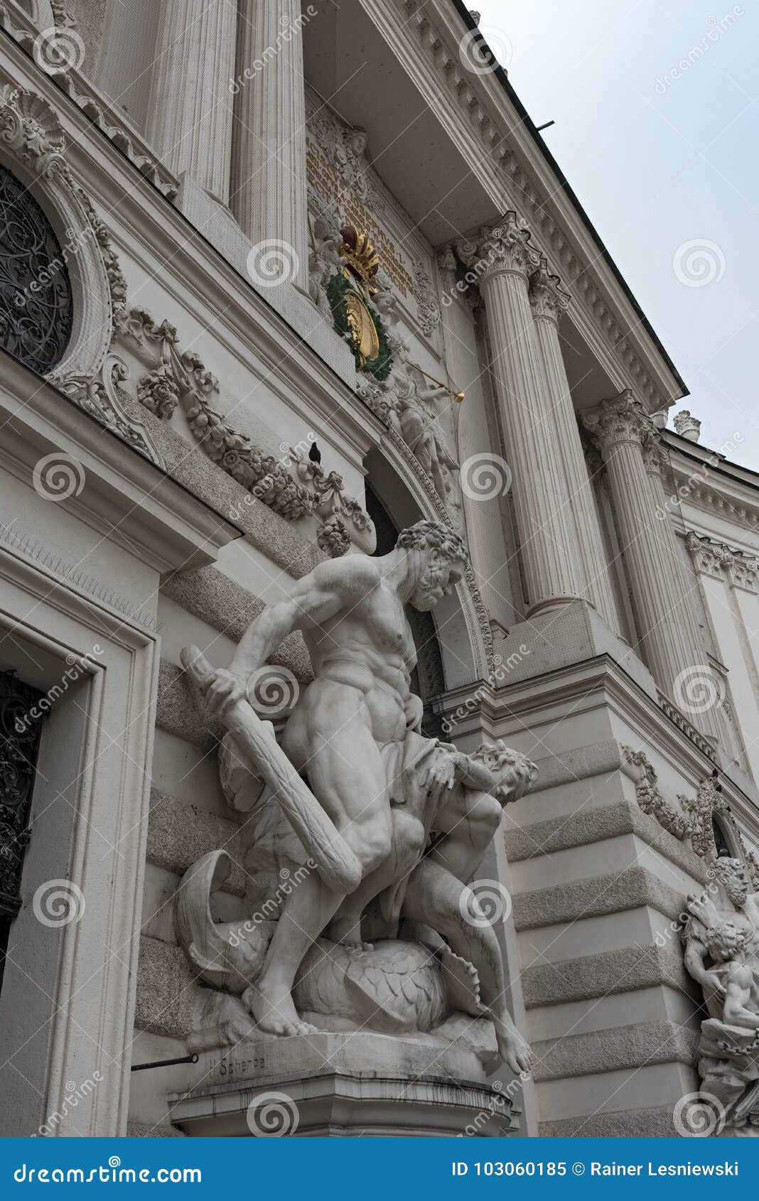 Hercules and the Belt of the Amazon Hippolyta, Hofburg, Vienna Stock ...