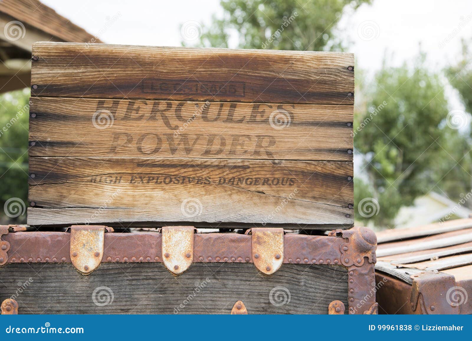 Hercules Box stock photo. Image of dangerous, gunpowder - 99961838