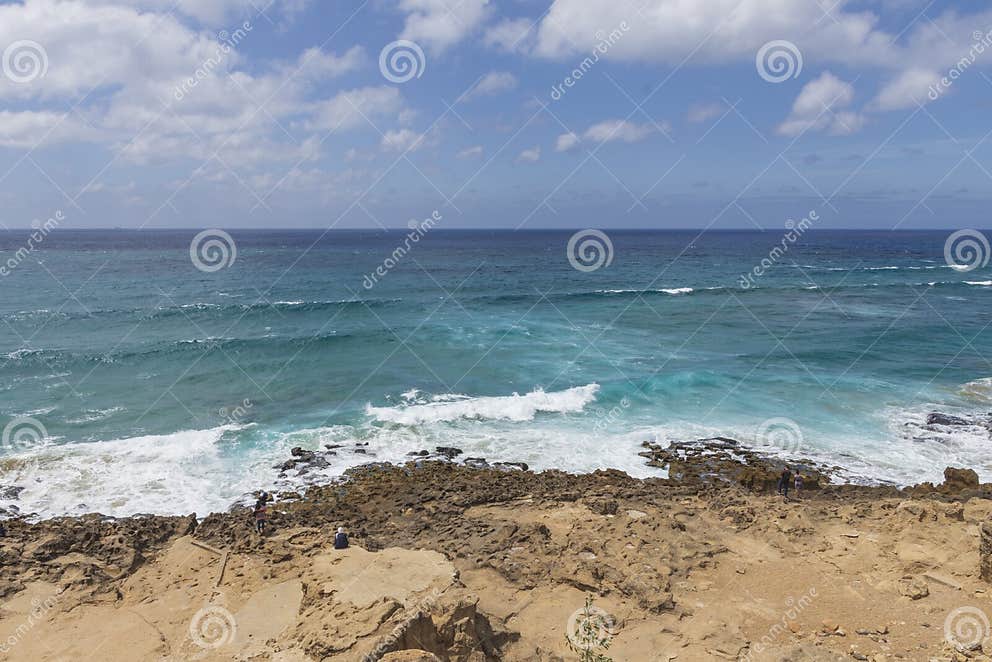 Hercules grotto in morocco stock photo. Image of blue - 197812132