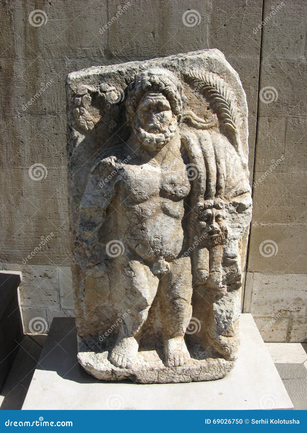 Hercules Relief in Burdur Museum Stock Photo - Image of monuments ...