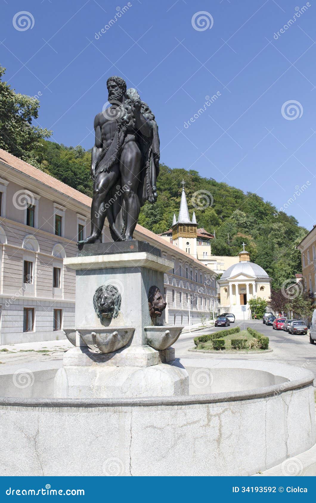 Hercules statue stock photo. Image of deity, bronze, historical - 34193592
