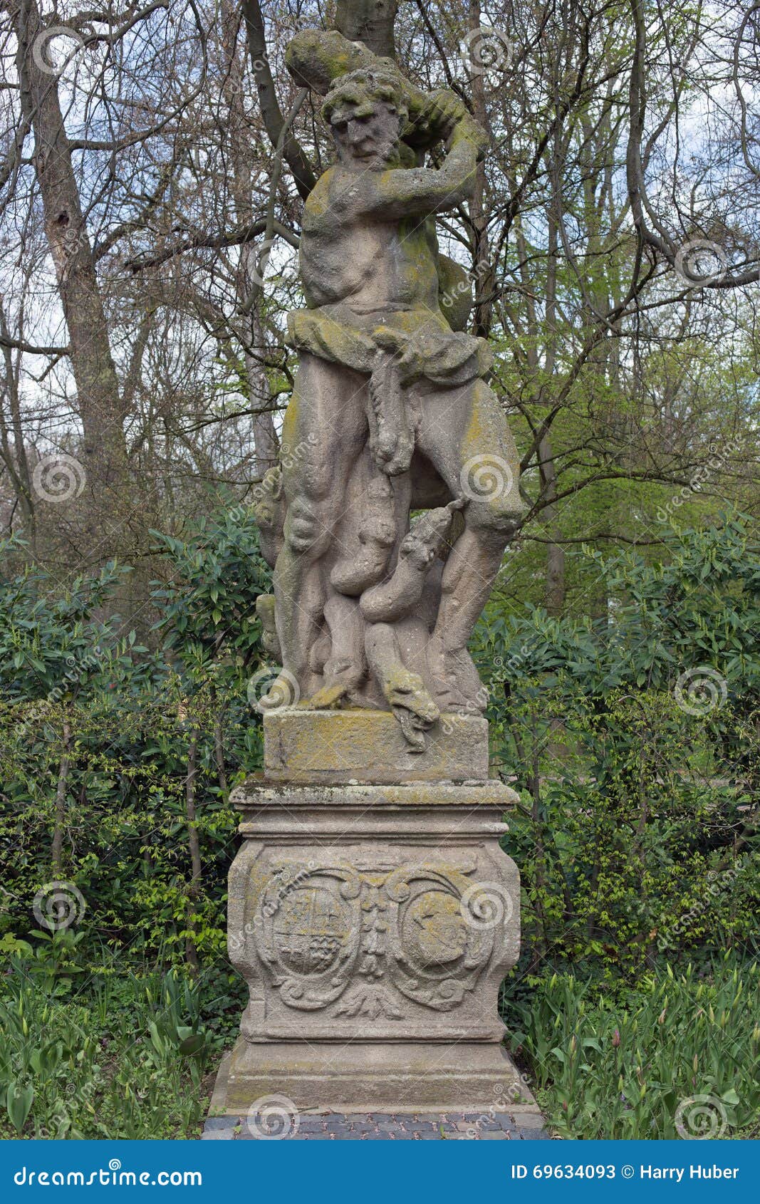 Hercules statue stock image. Image of public, aschaffenburg - 69634093