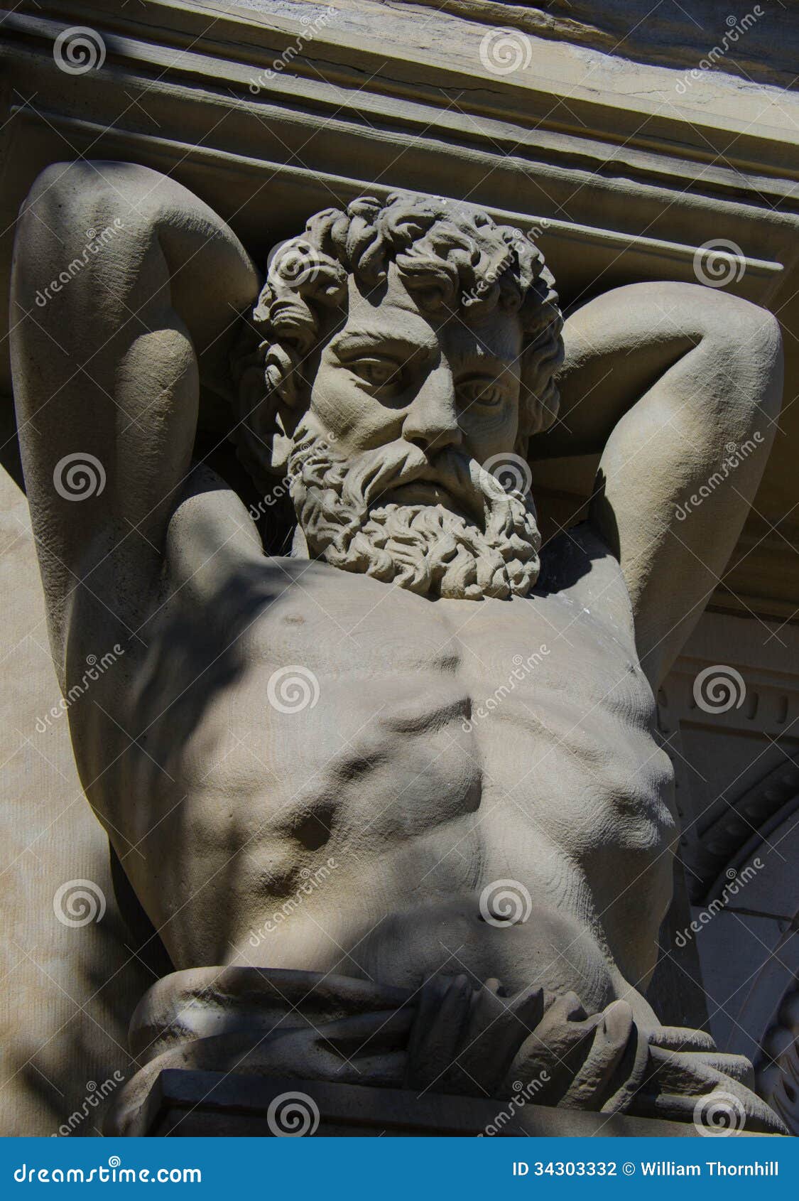 Hercules in Stone stock photo. Image of justice, ohio - 34303332