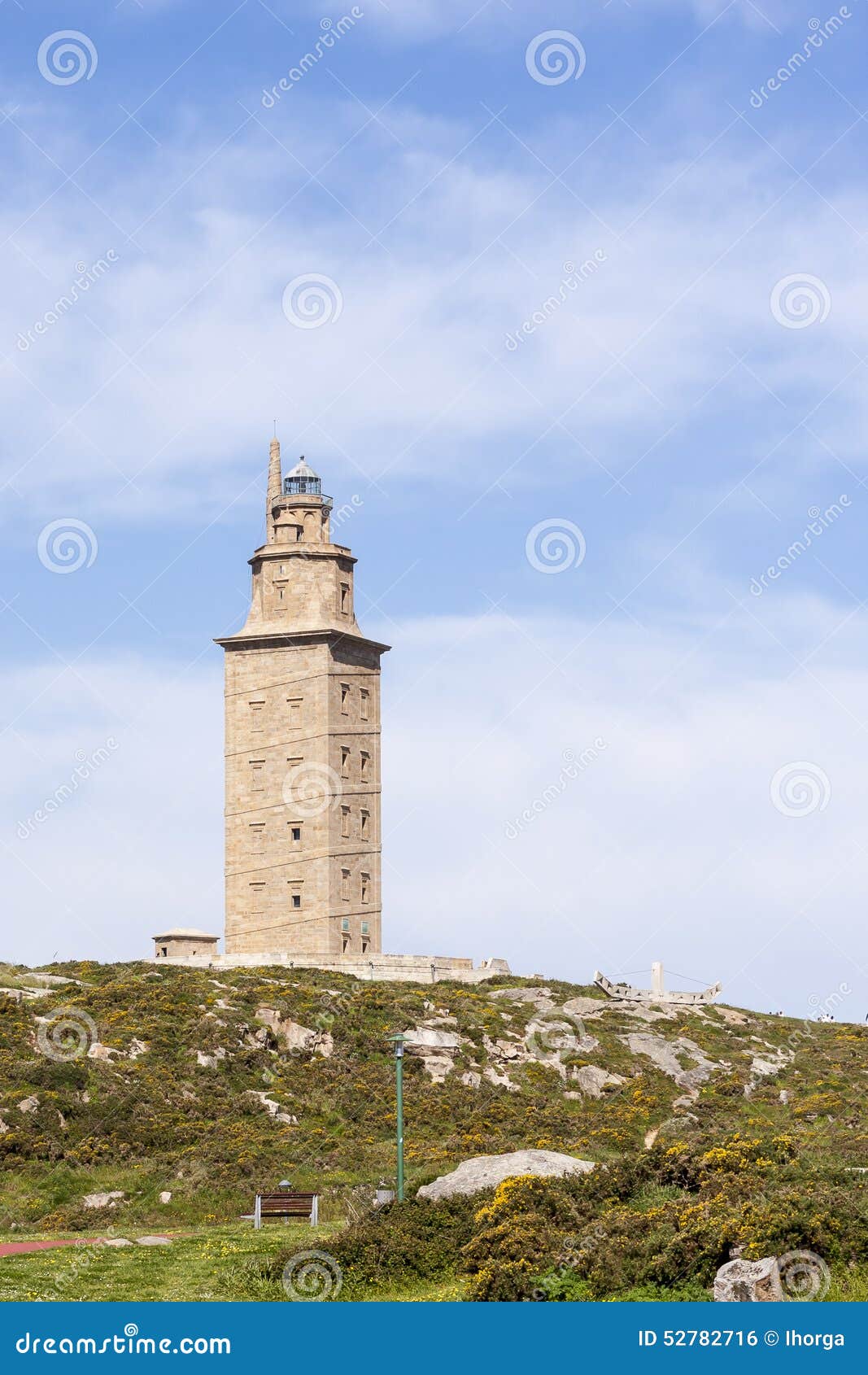 Hercules tower stock photo. Image of bird, travel, oldest - 52782716