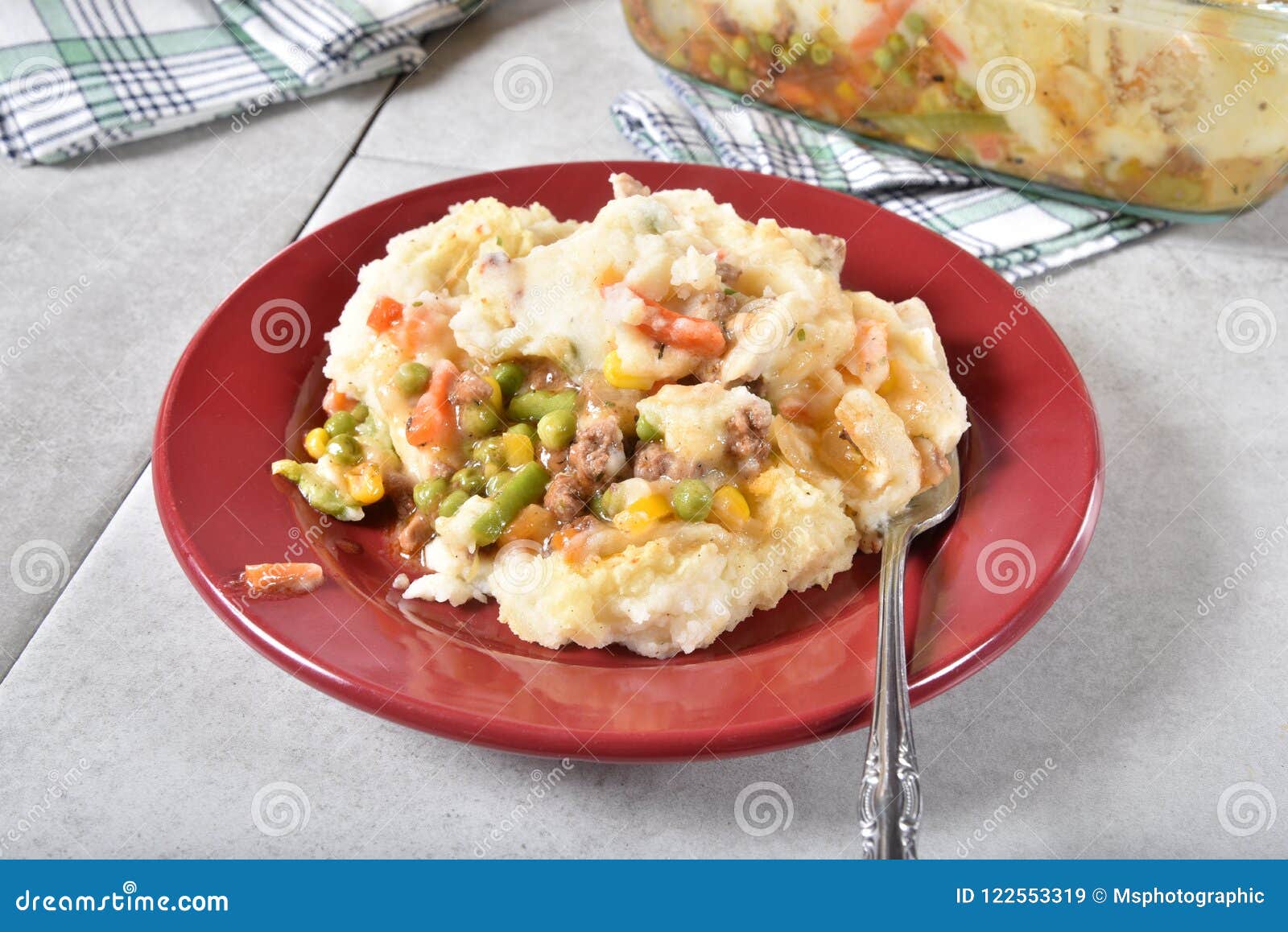 Herderspastei stock afbeelding. Image of vers, grond - 122553319