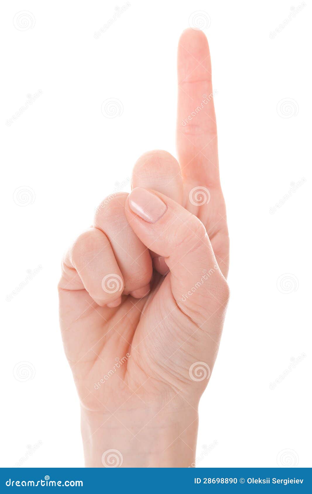Here stock photo. Image of pointing, finger, beautiful - 28698890