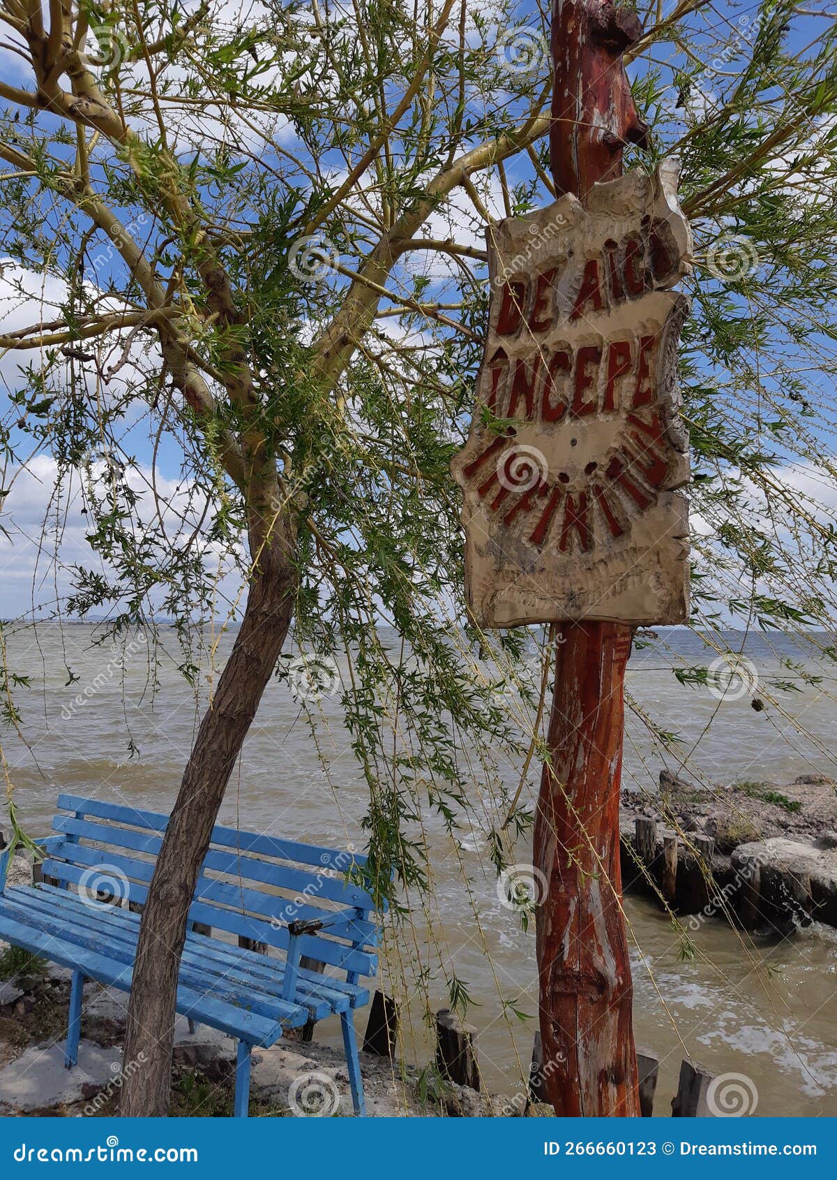 Here Begins Infinity. Sarichioi, Romania Stock Image - Image of ...
