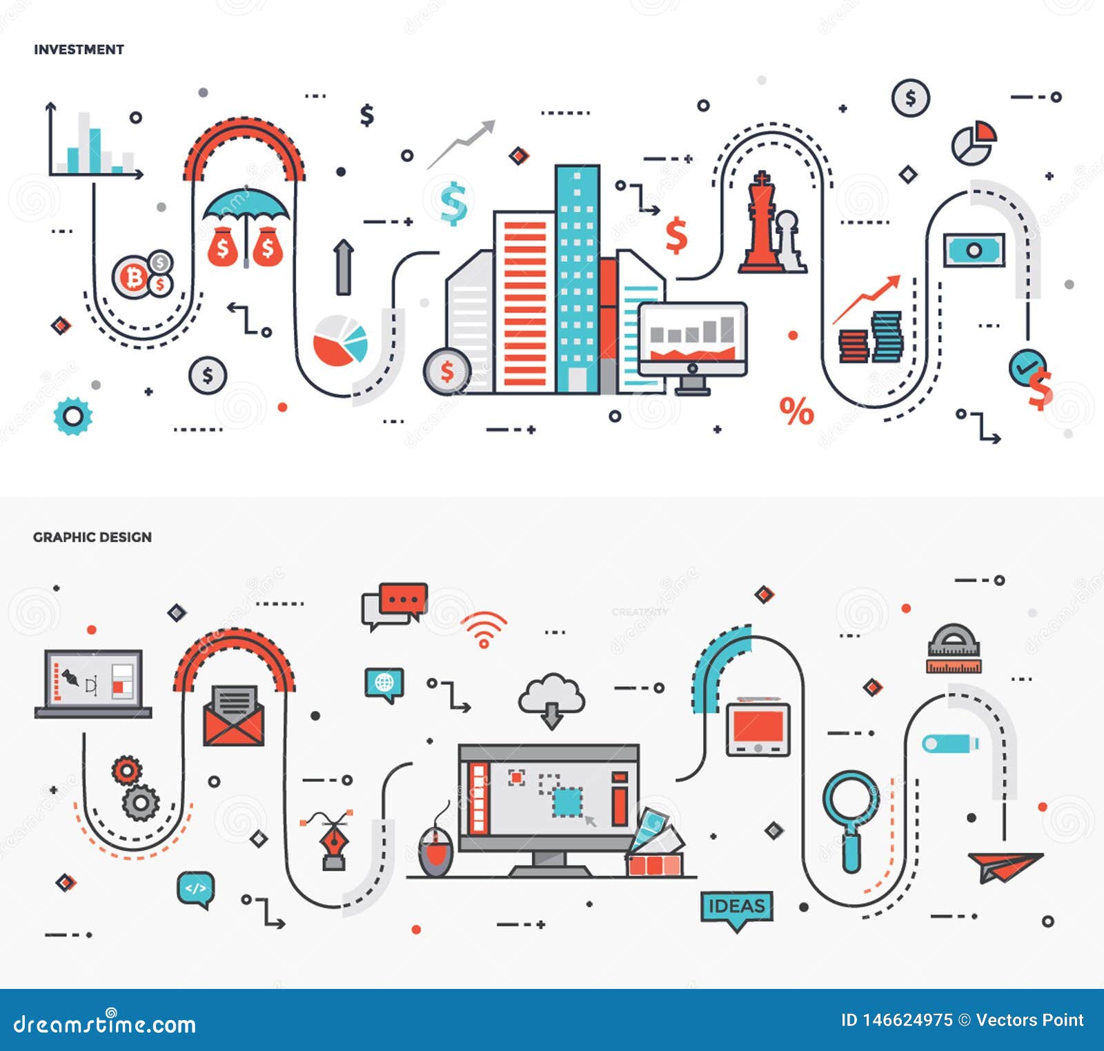 Graphic Design Illustration Bundle Stock Vector - Illustration of ...