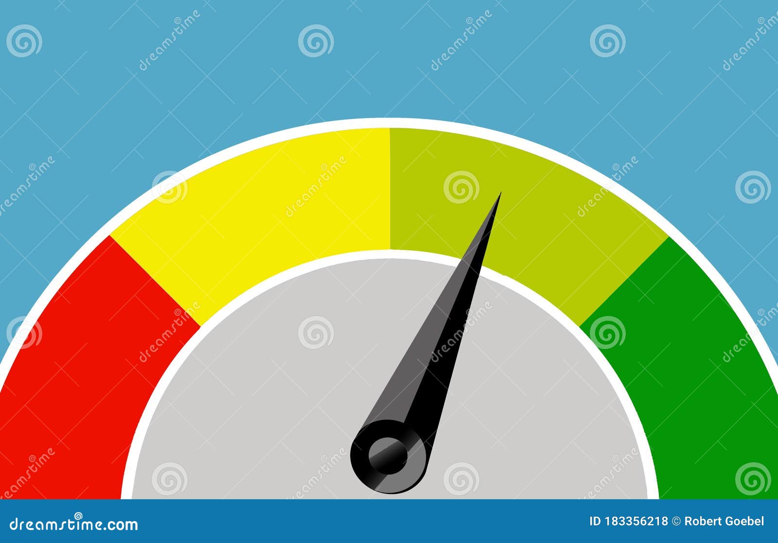 Here is a Credit Score Meter Stock Illustration - Illustration of score ...
