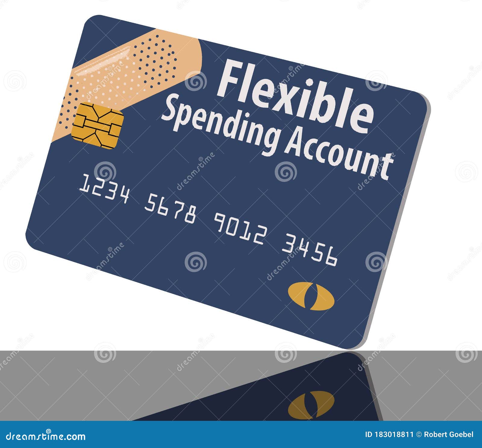 Here is a Flexible Spending Account Debit Card Stock Illustration ...