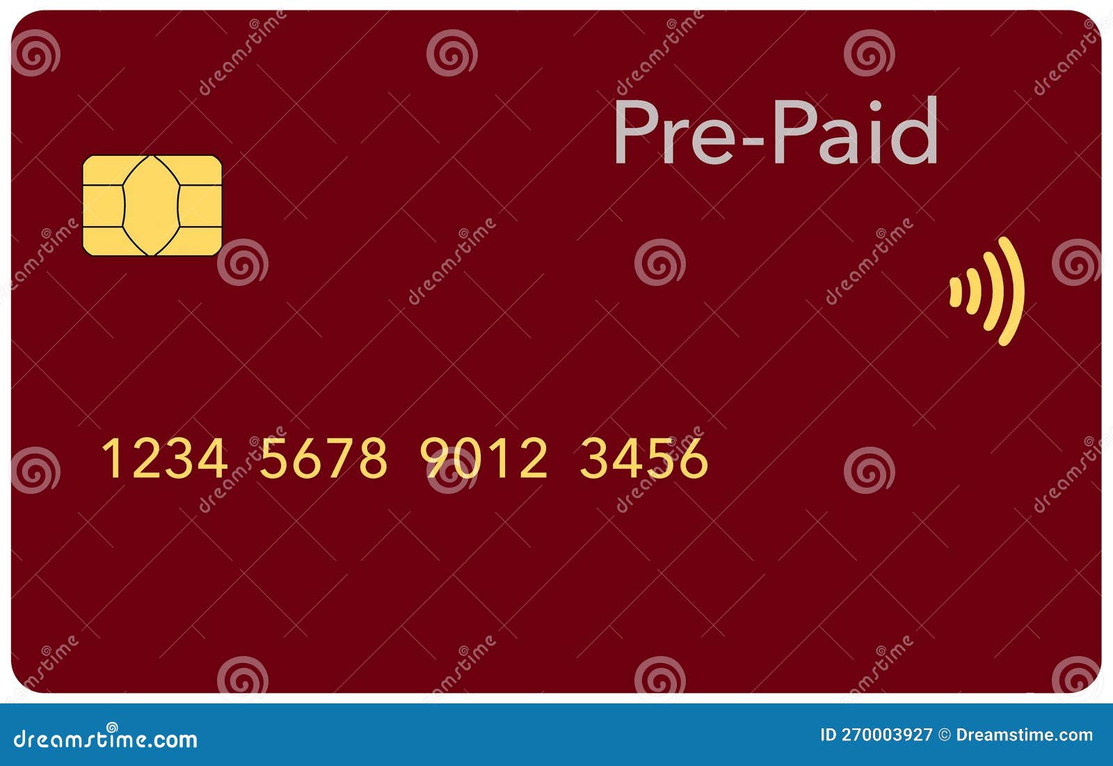 Here is Generic Debit Card Isolated on the Background Stock ...