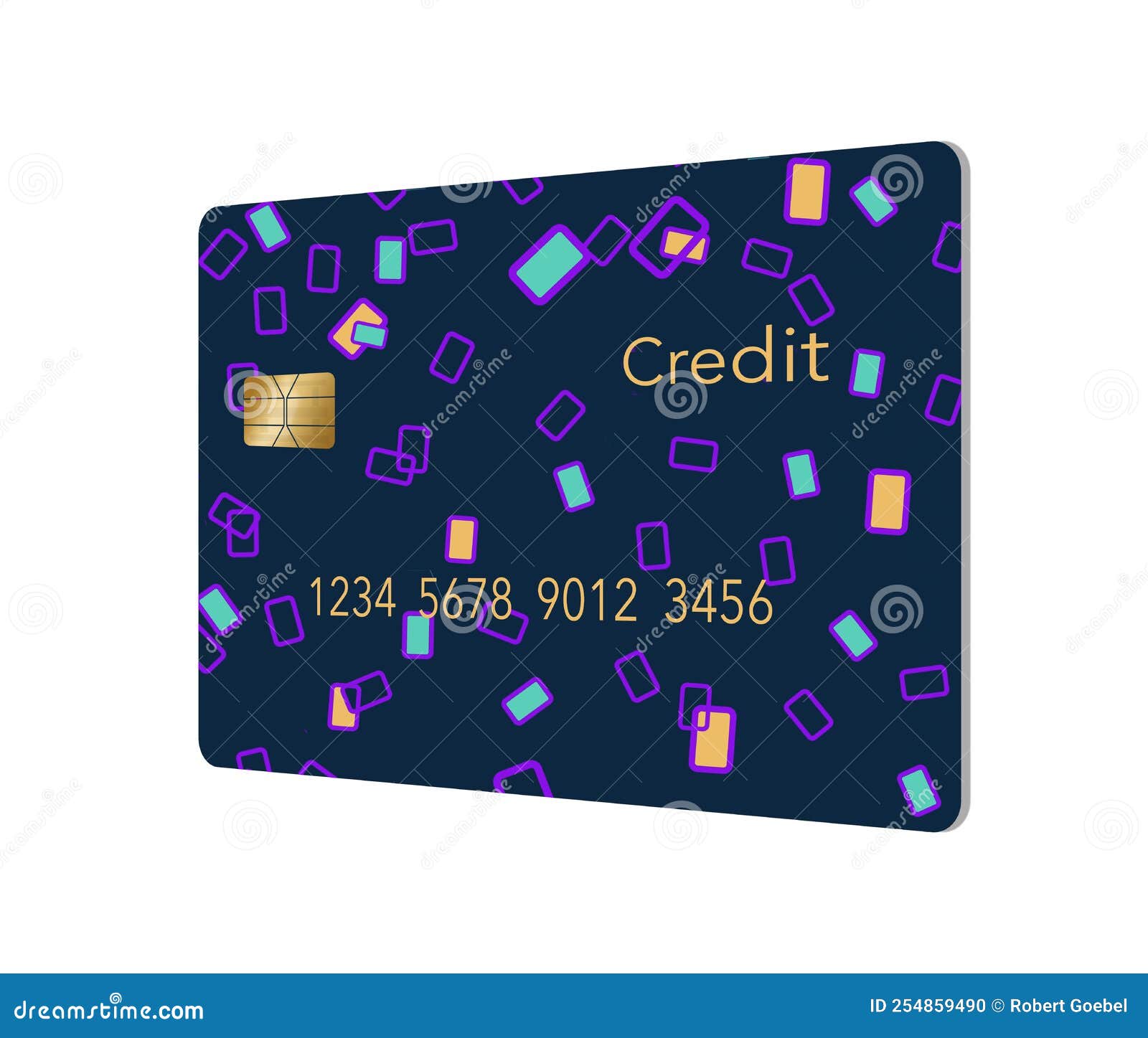 Here is a Generic Mock Credit Card with a Modern Design Stock ...