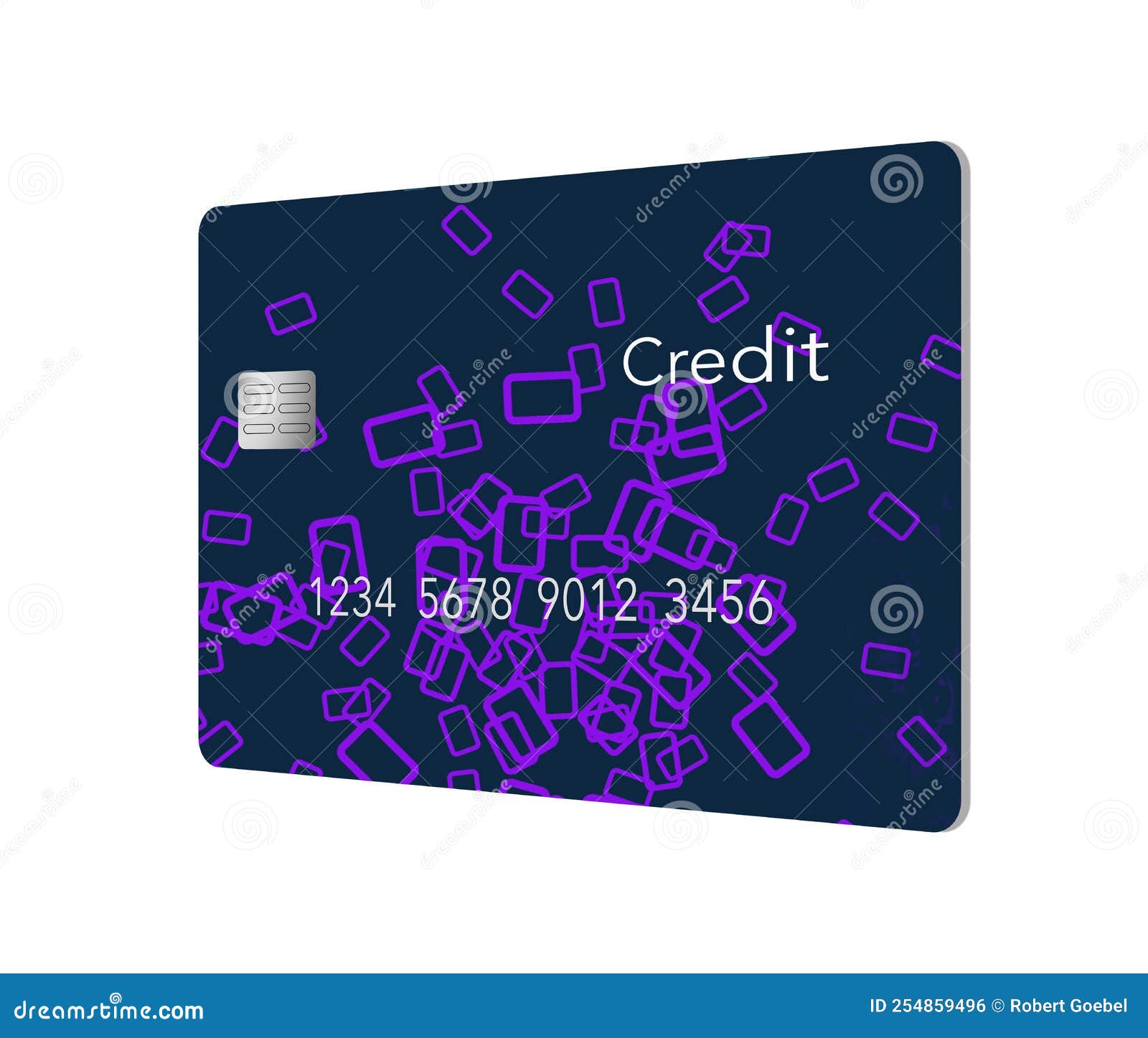 Here is a Generic Mock Credit Card with a Modern Design Stock ...