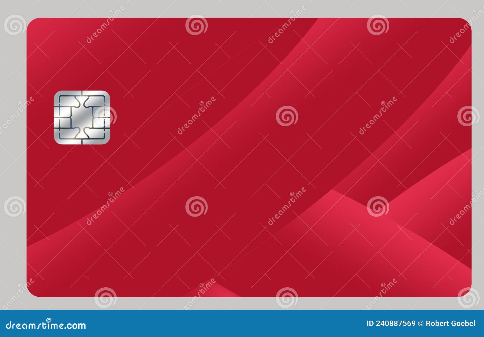 Here is a Generic Mock Credit or Debit Card that is Red. Stock ...