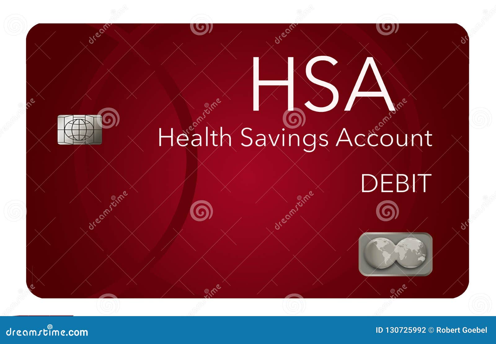 Here is a Health Saving Account Debit Card. Stock Illustration ...