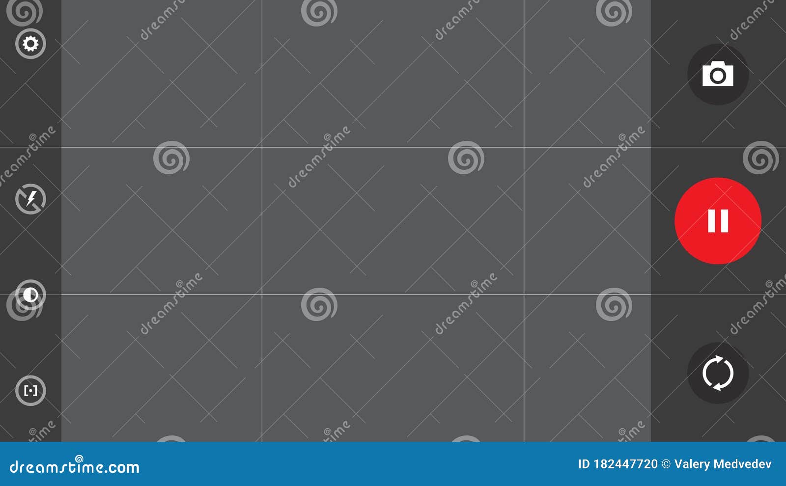 Mobile Phone Camera Interface Stock Vector - Illustration of computer ...