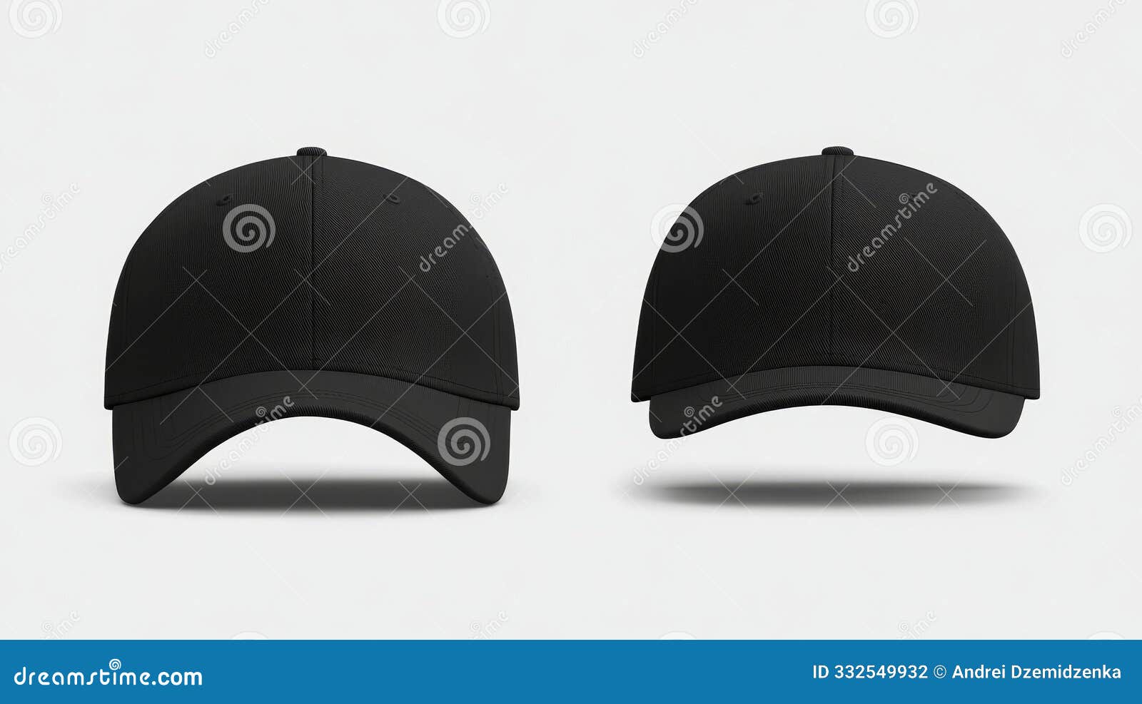 Here is a Mockup of a Baseball Cap Showing How it Looks from the Front ...
