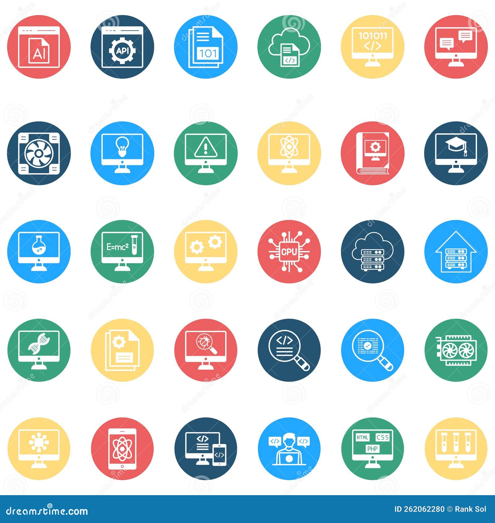 Computer Science Which Can Easily Modify or Edit Stock Vector ...