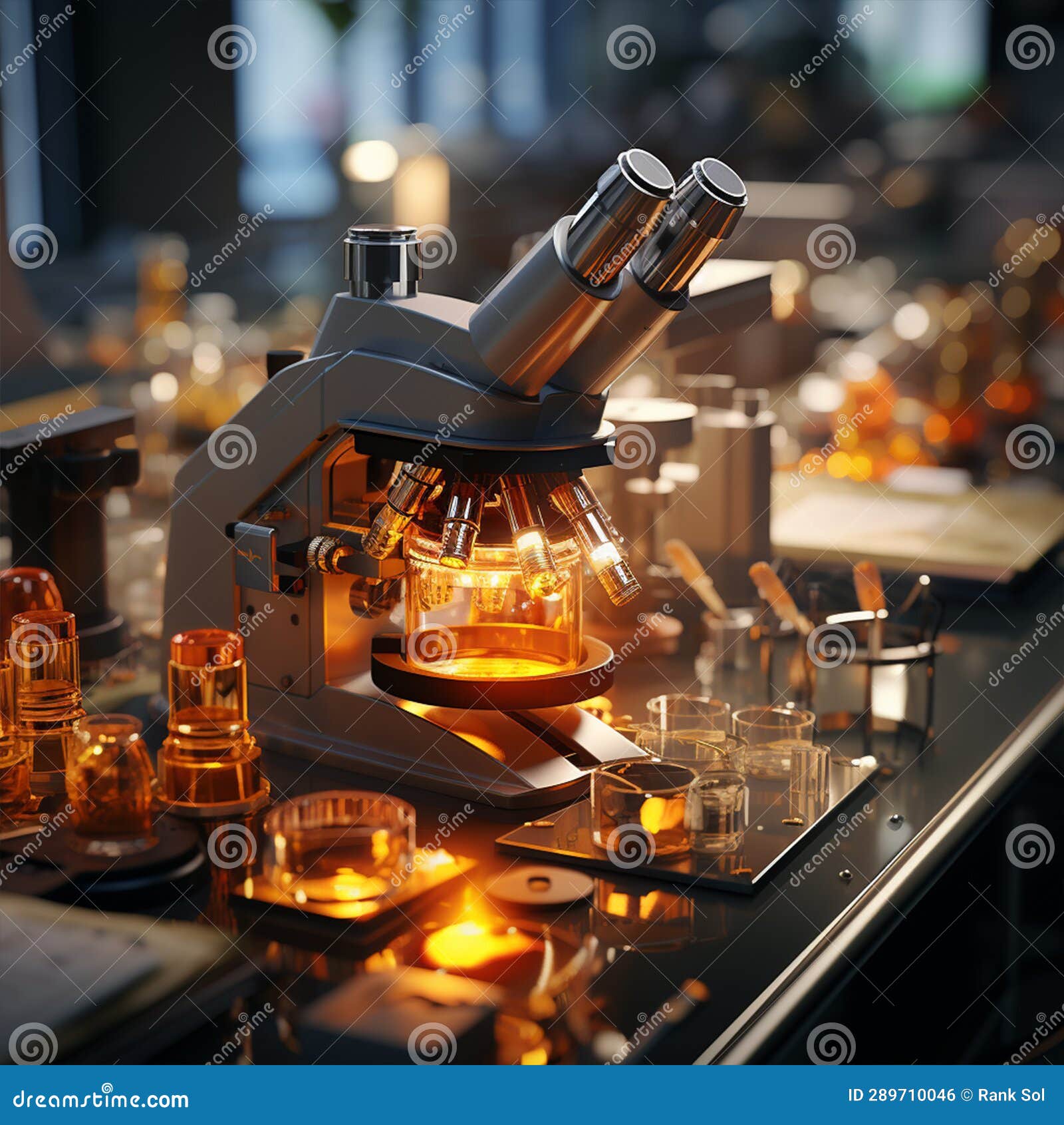 Microscopy machine stock photo. Image of night, light - 289710046