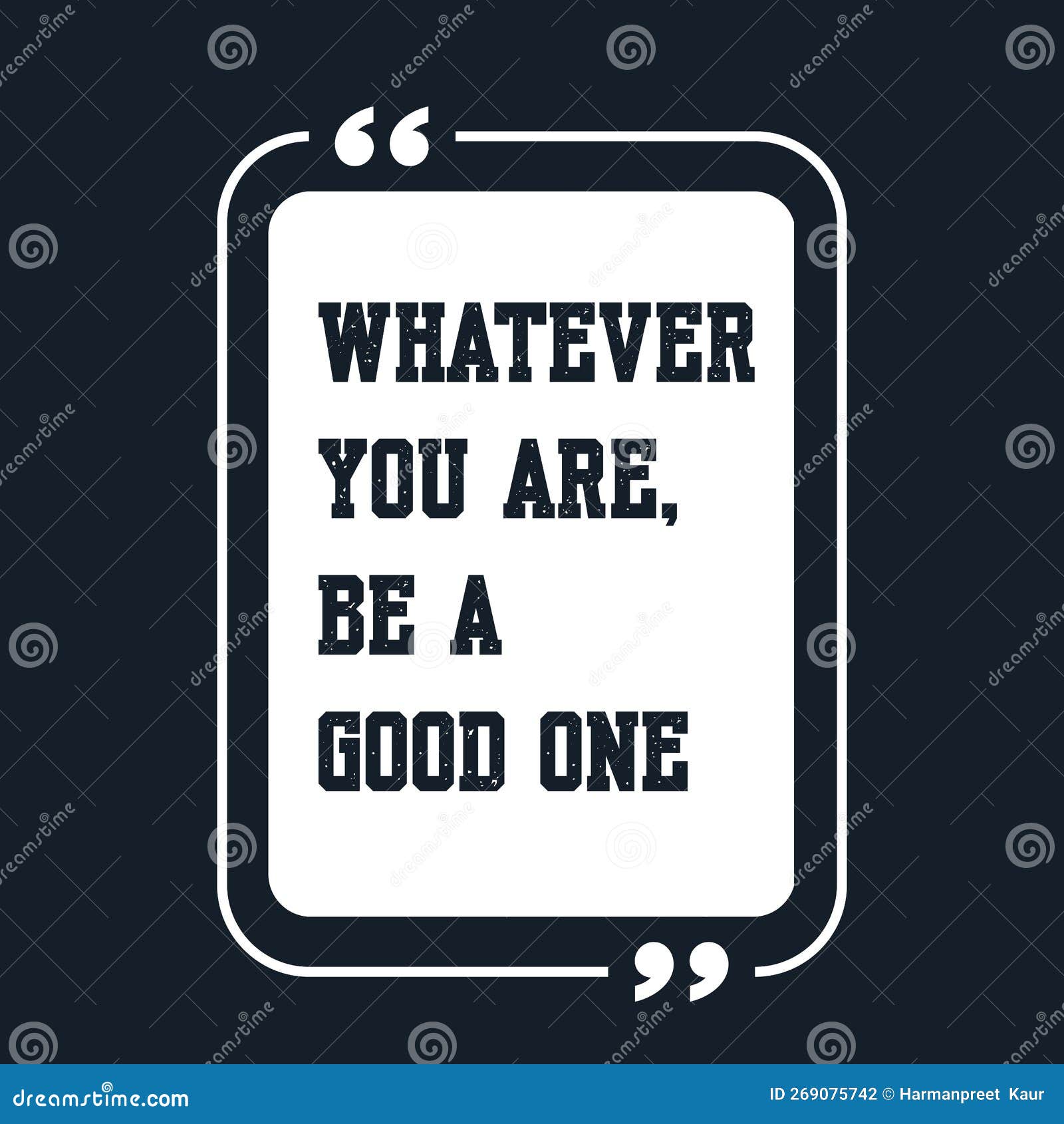 Inspiring Motivation Free Vector Quote Design Stock Vector ...