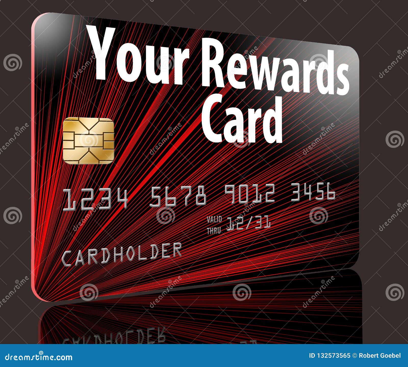 Rewards credit card stock illustration. Illustration of isolated ...
